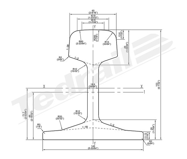 Rail 50E6 | Tedrail Track -Tedrail.com- Jiangsu Tedrail Industrial Co.,Ltd. | Rails|Turnout ...